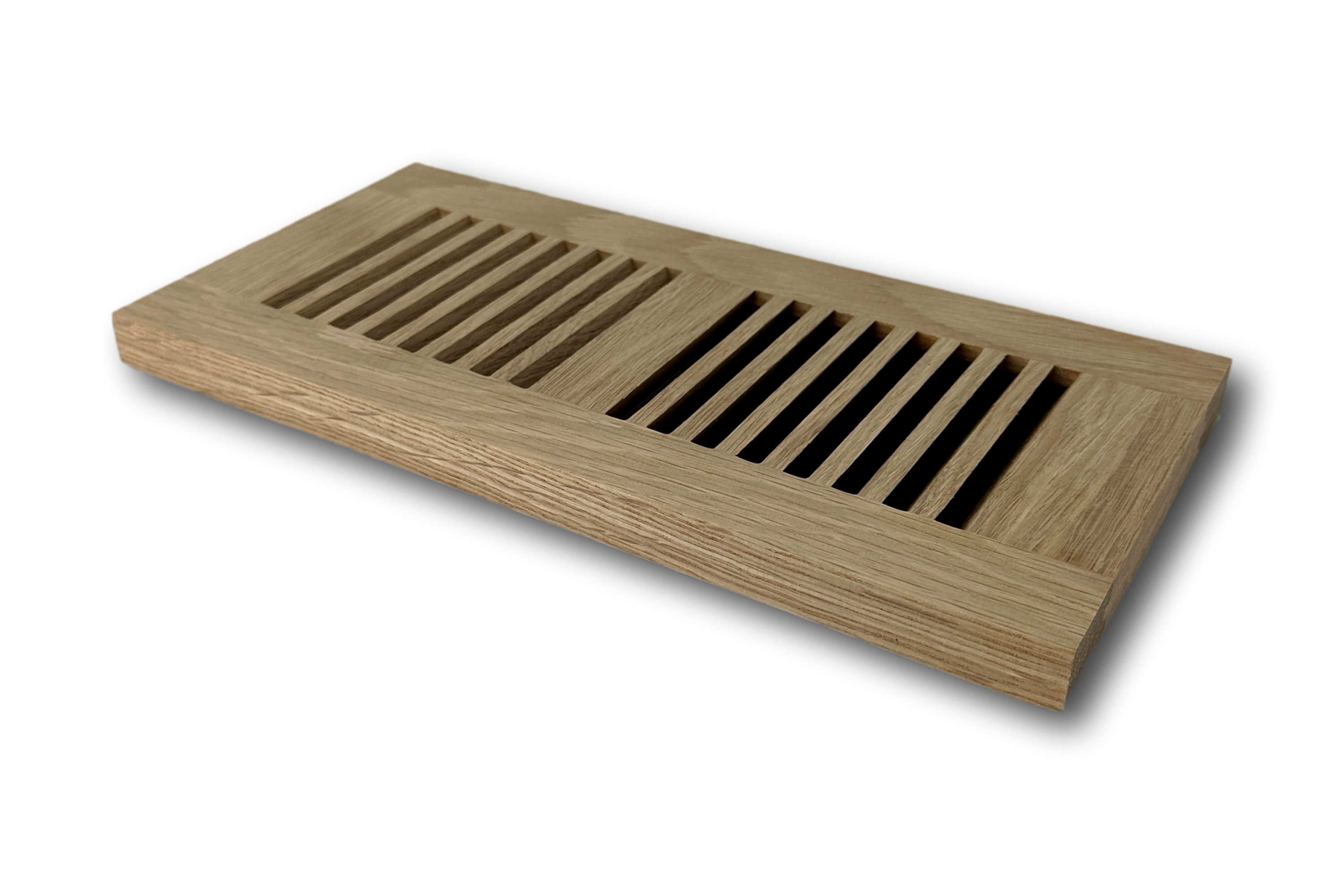 4 x 10 White Oak Wood Vent Cover - Flush No Frame (Unfinished ...